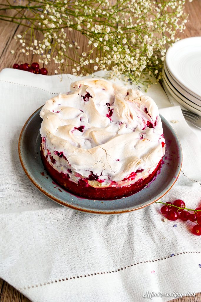 Tarte aux groseilles meringuée - Mimi Pâtisserie